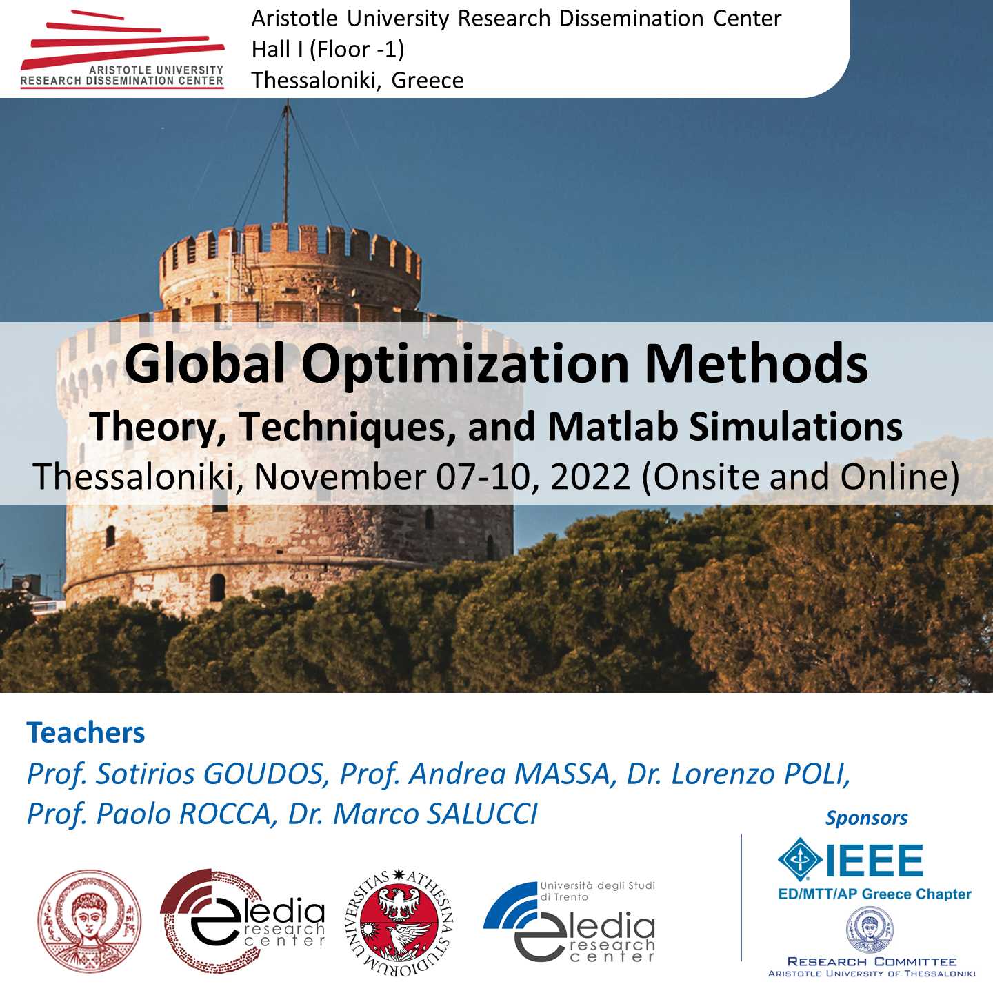 ELEDIA@AUTH 2022 Workshop on "Global Optimization Methods - Theory, Techniques, and Matlab ...